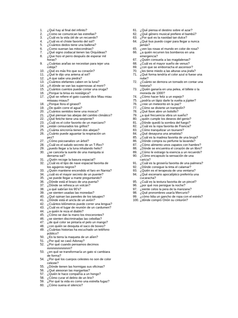 100 Preguntas | PDF