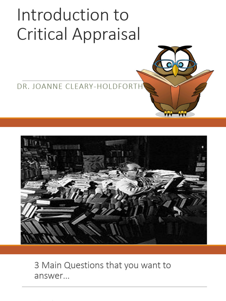 Introduction To Critical Appraisal | PDF