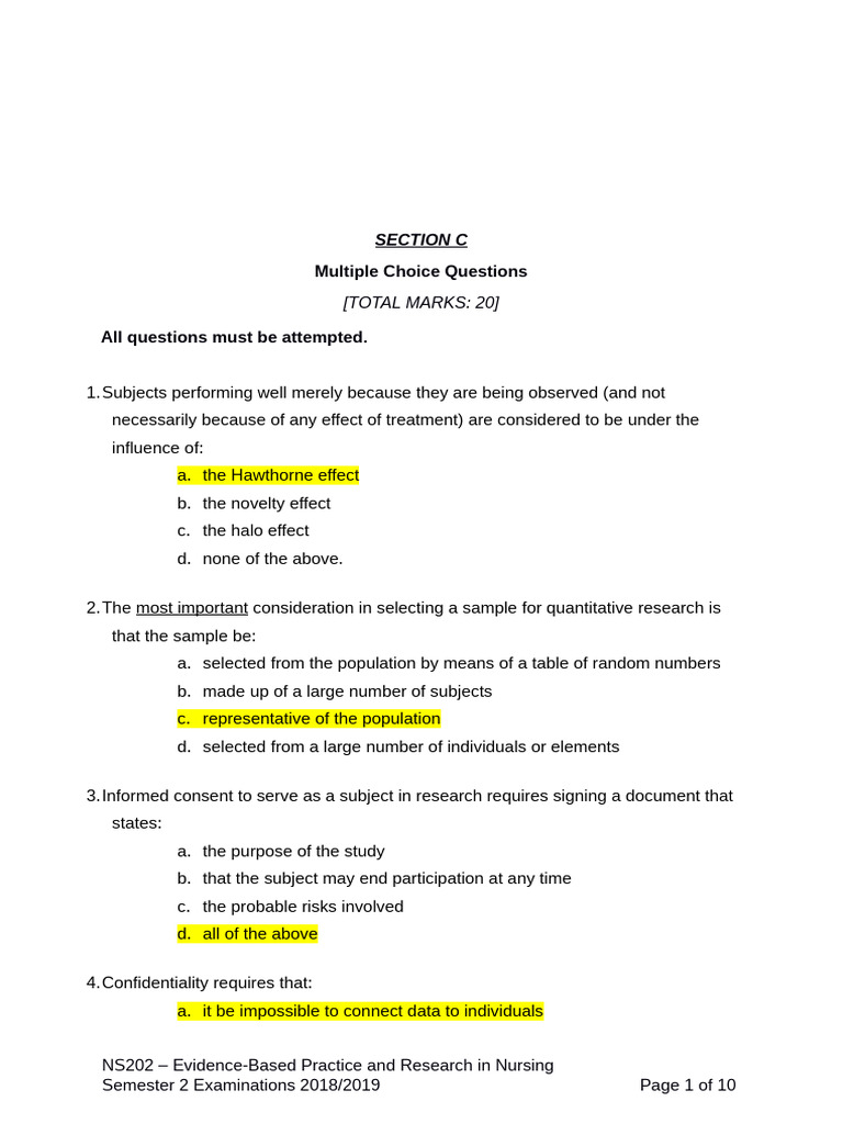 Ebp Past Paper 1.pdf-1 | PDF