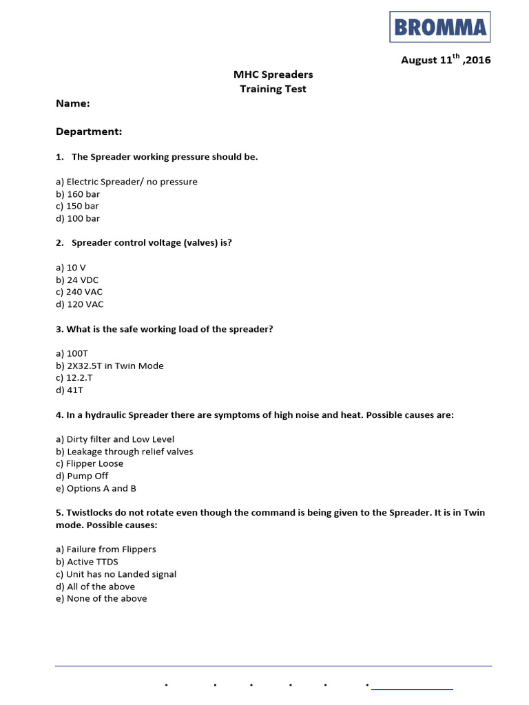 MHC Test Template English LACAR Region | PDF