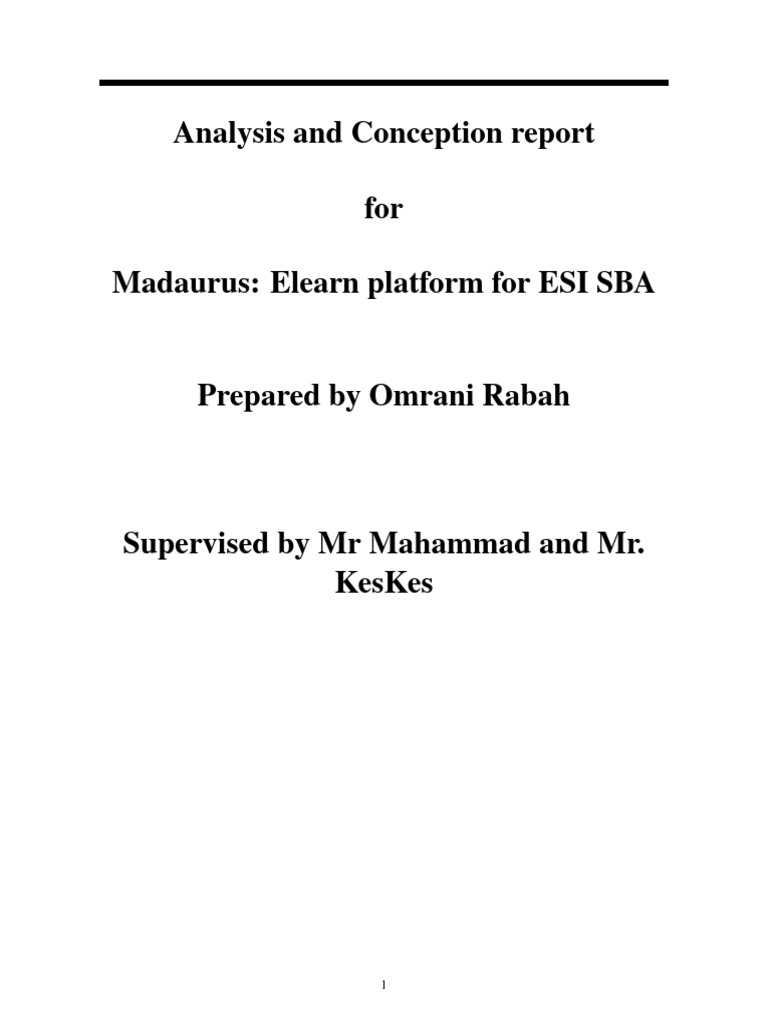 Rapport D Analyse | PDF