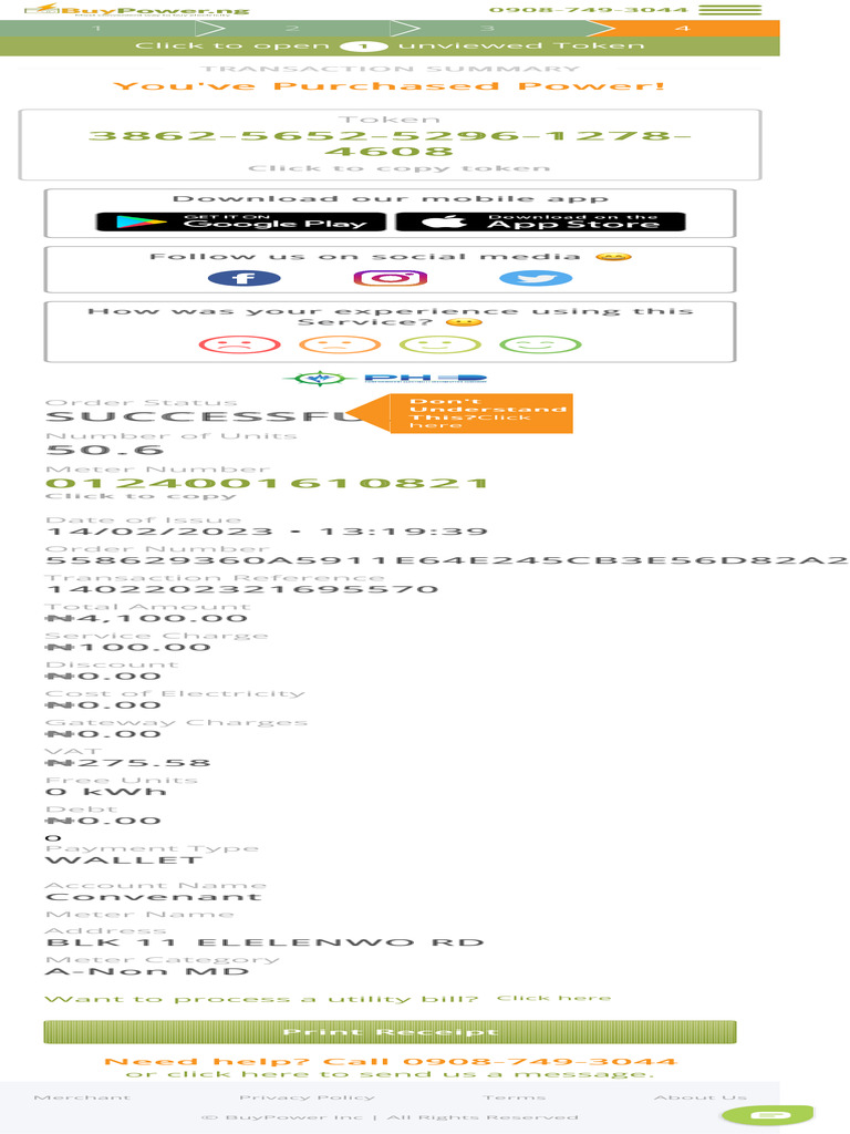 BuyPower Transaction Complete! | PDF