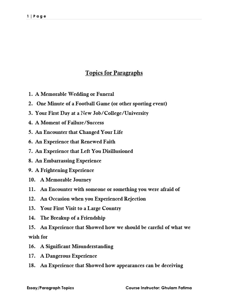 Sessional Assignment Topics | PDF | Career & Growth