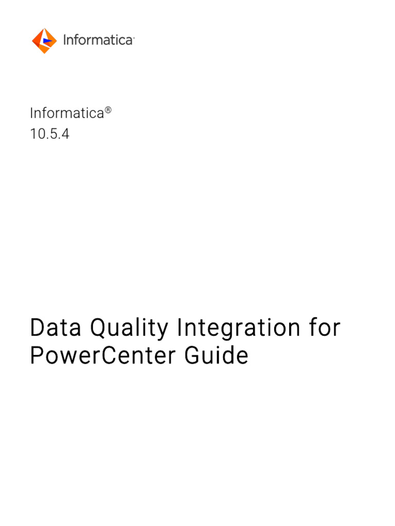 DQ 1054 DataQualityIntegrationForPowerCenterGuide en | PDF