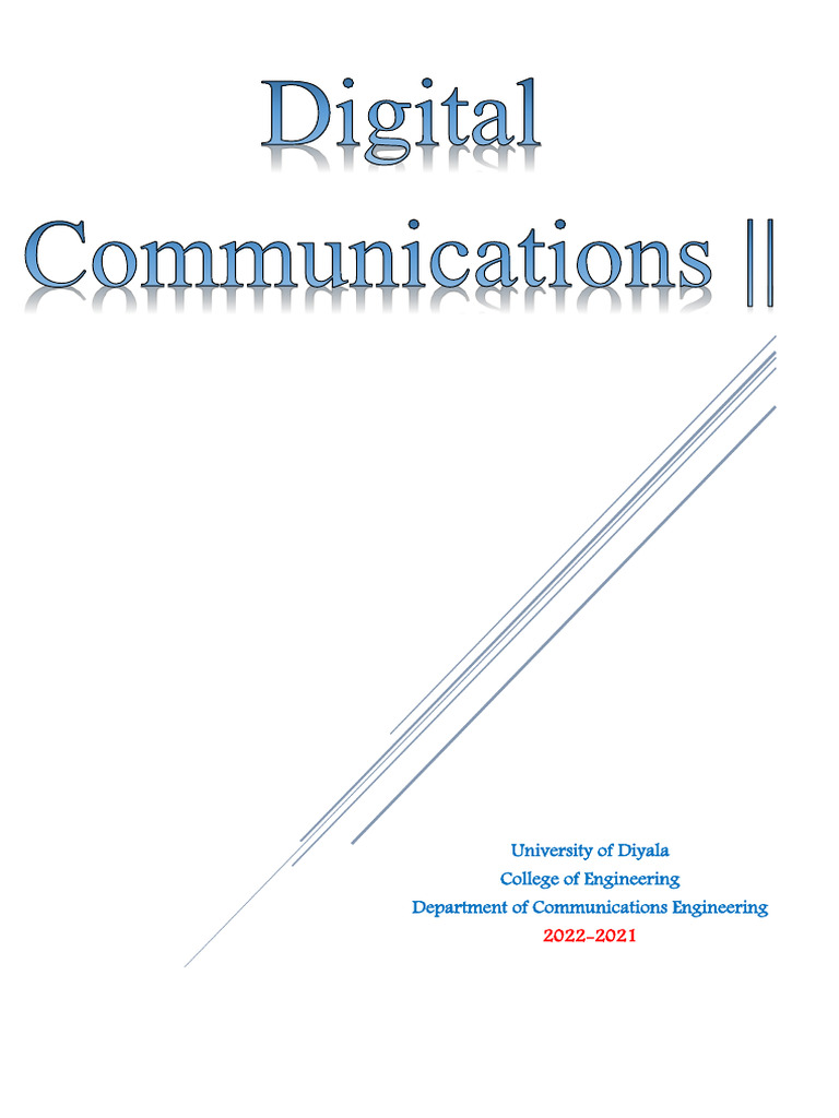 Digital - Communications - 2 - Lec.8 | PDF | Channel Access Method | Computers