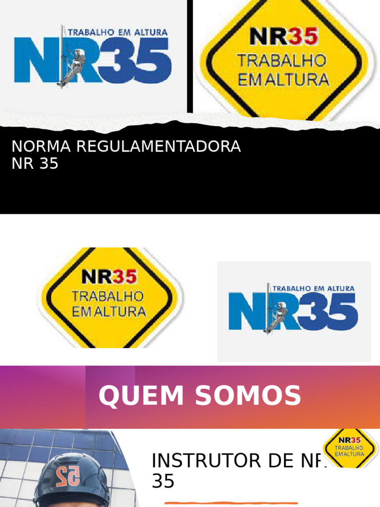 Norma Regulamentadora NR 35 | PDF