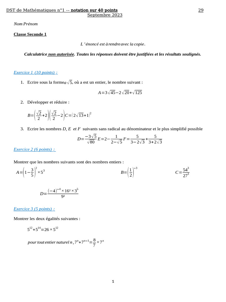 DST N°1 29 Sept | PDF