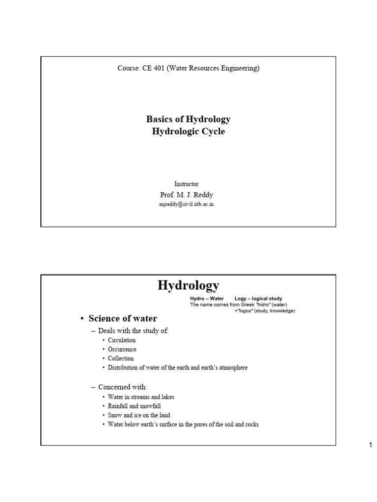 LectureSeries 1 HWRE | PDF