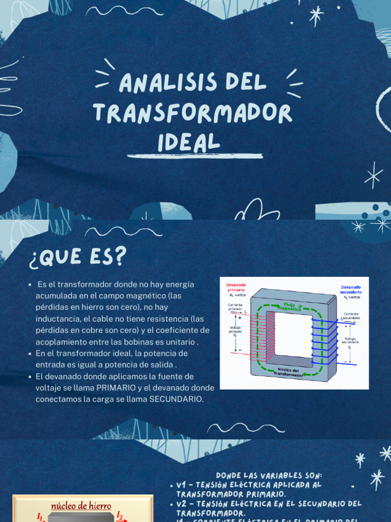 ANALISIS DEL TRANSFORMADOR IDEAL | PDF