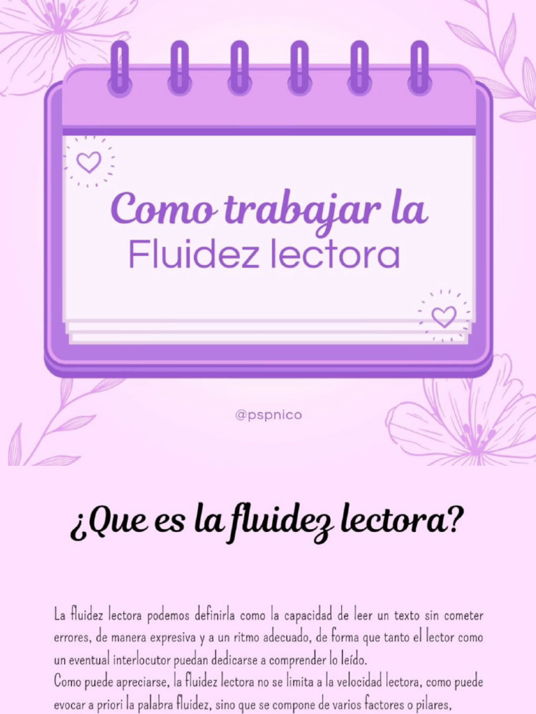 Fluidez Lectora Basico | PDF