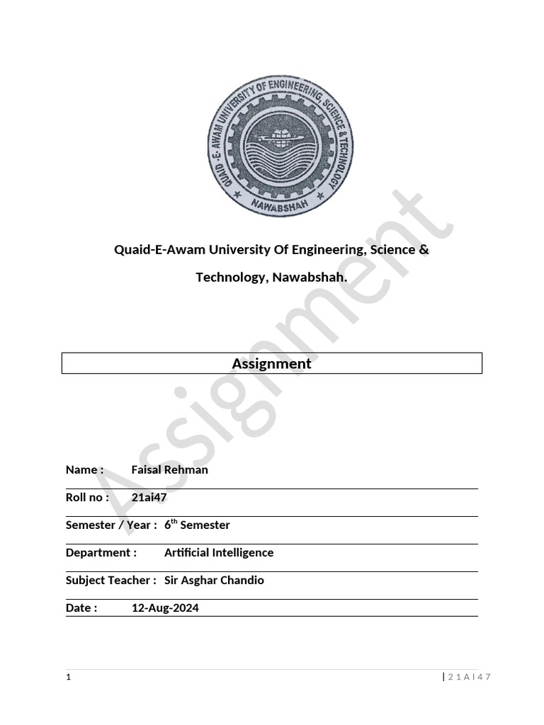 CV-Assignment 1 | PDF