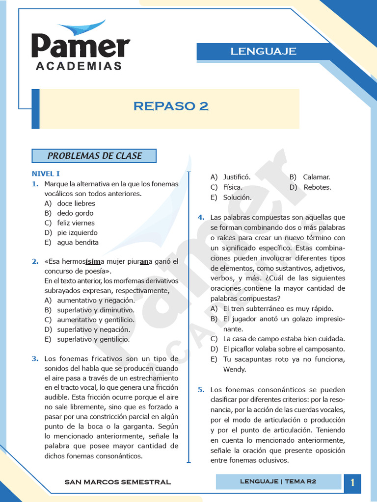 Lenguaje R2 | PDF | Palabra | Fonema