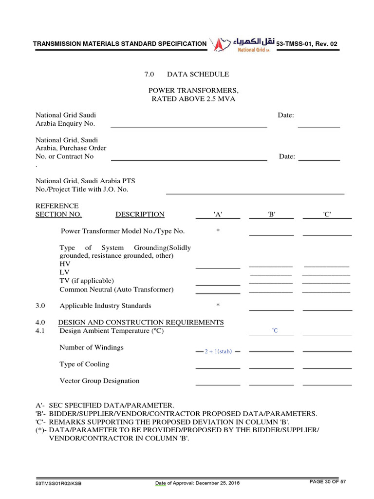 3 - Data Schedule SFZ-67000-110 | PDF