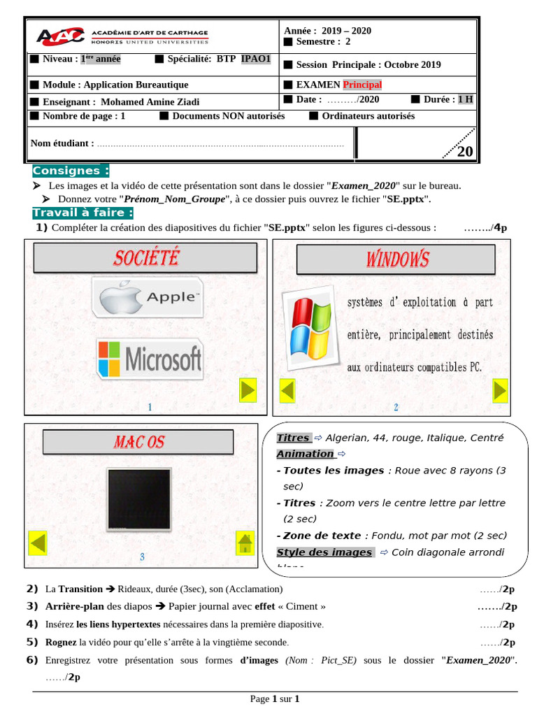 EXAMEN - PP - Windows | PDF