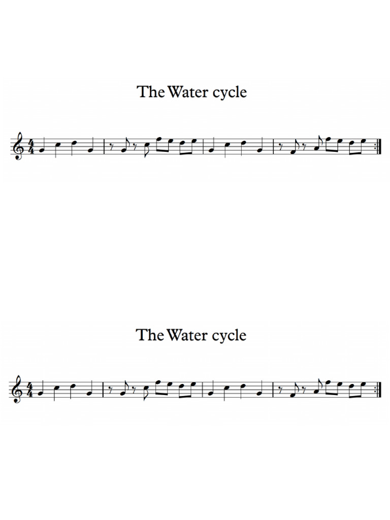 The Water Cycle Year 2 | PDF