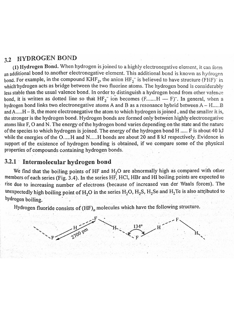 hydrogen bond | PDF