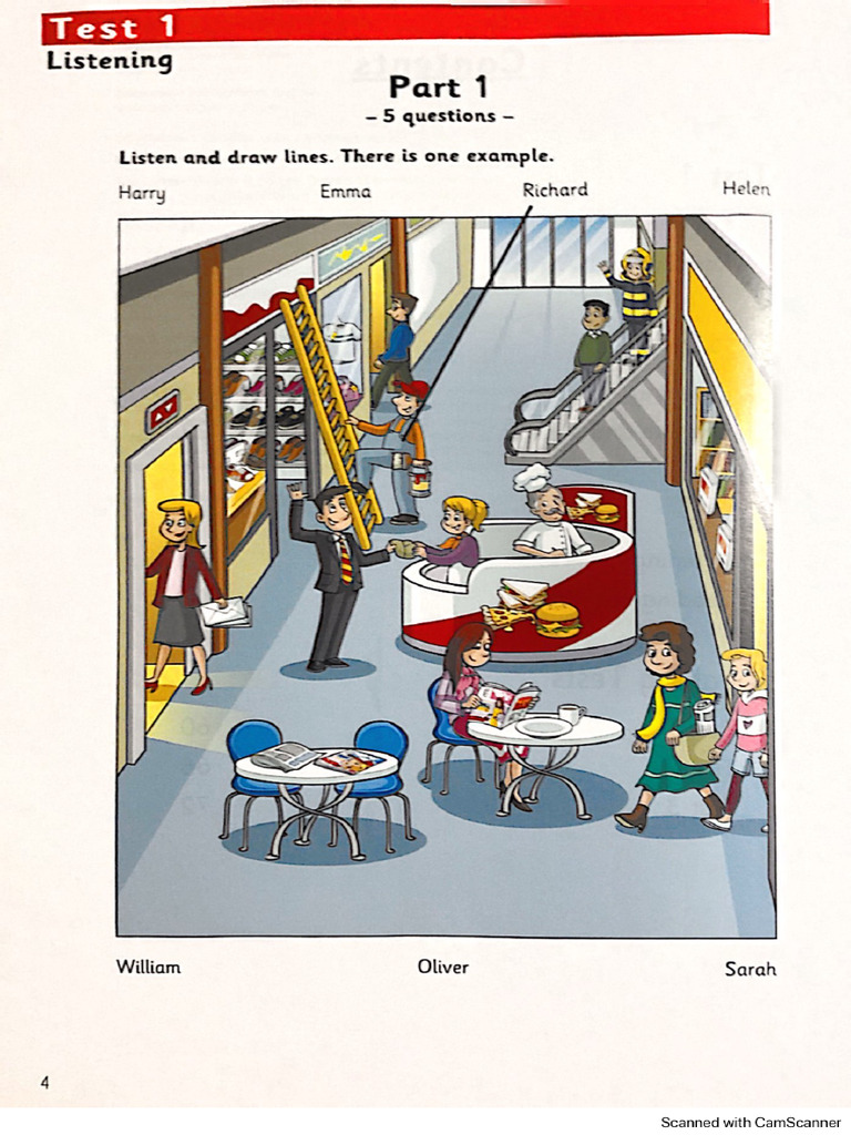 Flyers 3 test 1 listening | PDF