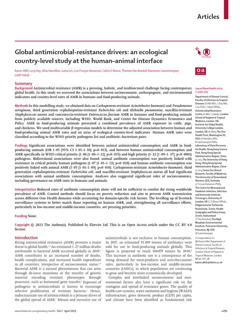 Global Atb Resistance | PDF