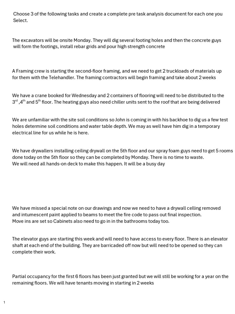 _word pre task analysis (2) | PDF