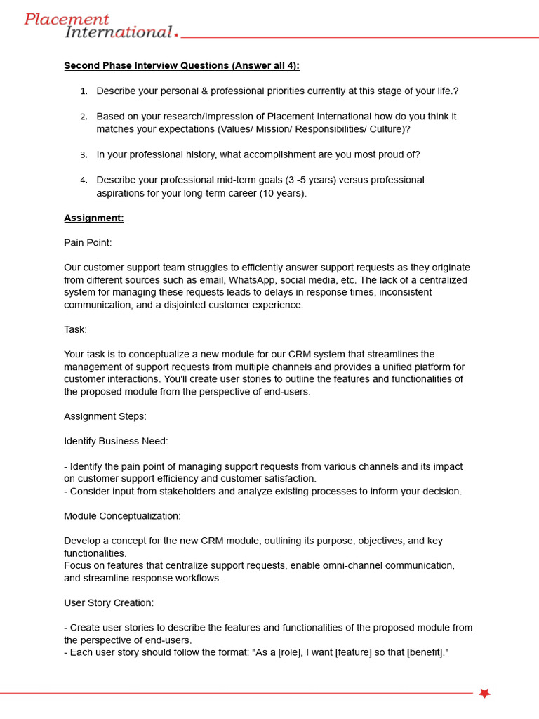 Project Management - Second Stage Questions | PDF