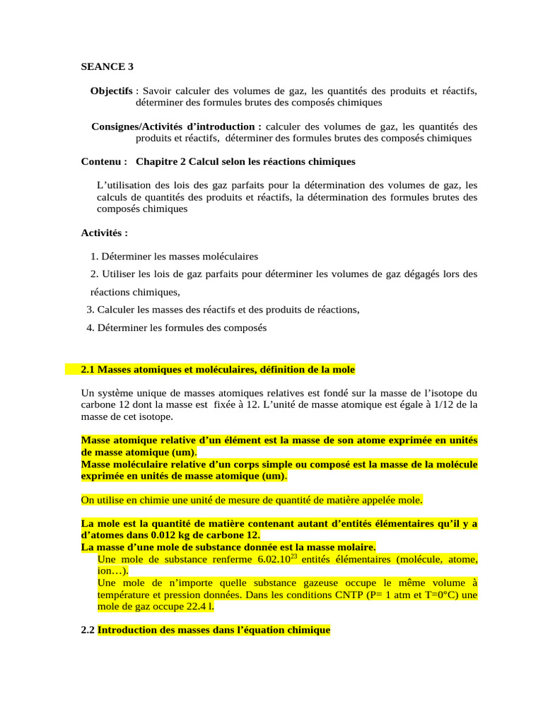 Seance 3 | PDF