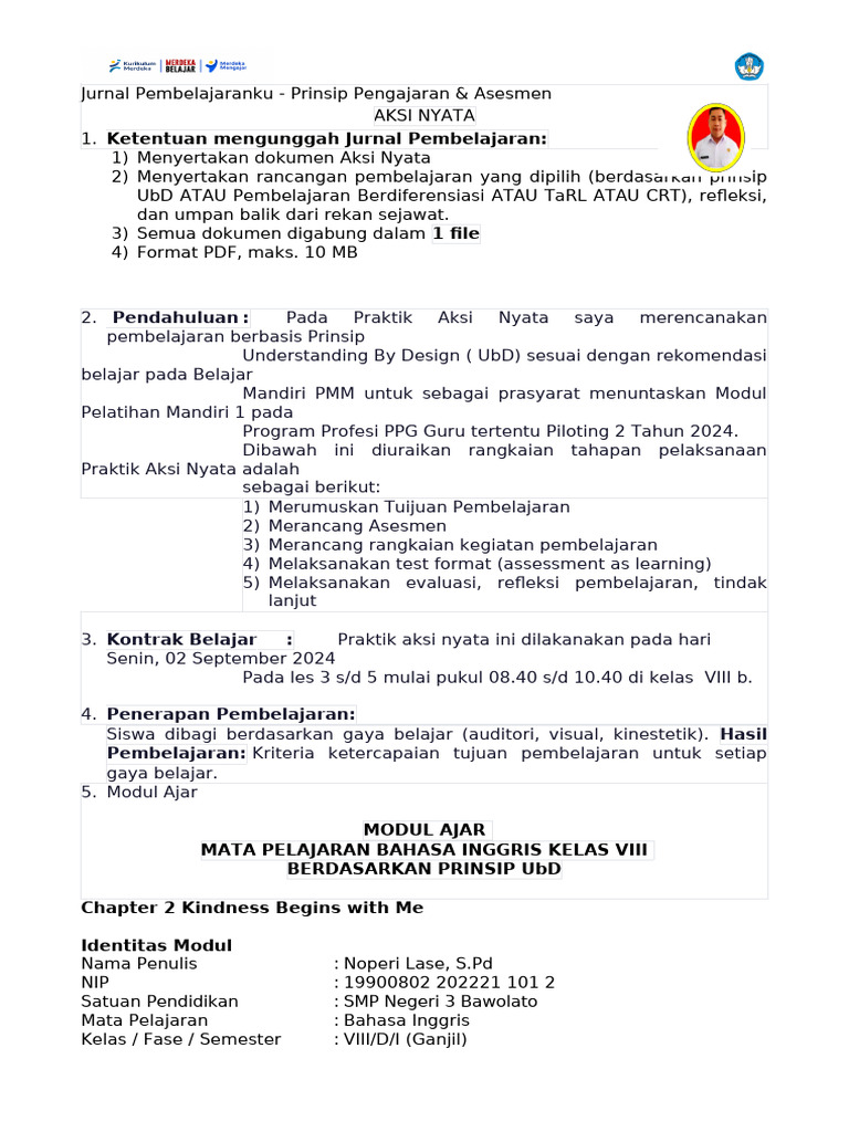 Jurnal Pembelajaranku | PDF