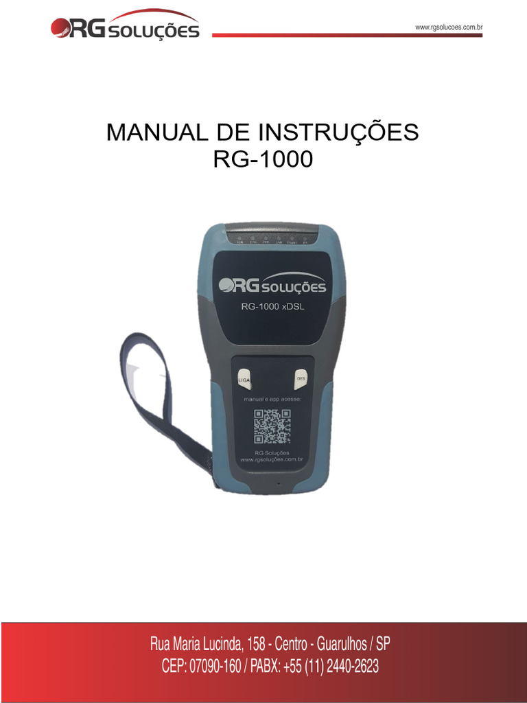 Manual Rg1000 | PDF