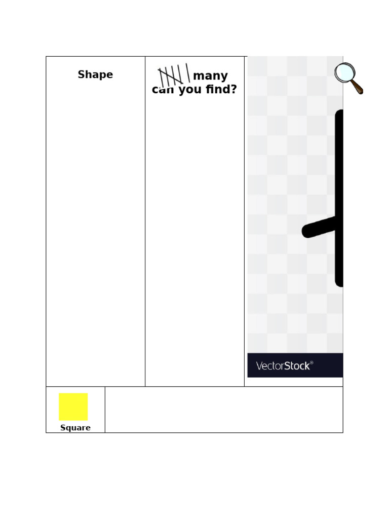 Shape Hunt Checklist | PDF