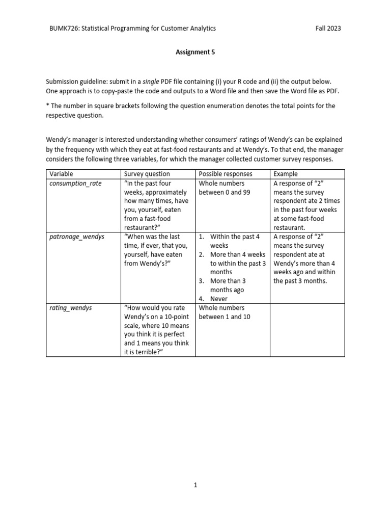 Assignment 5-1 | PDF
