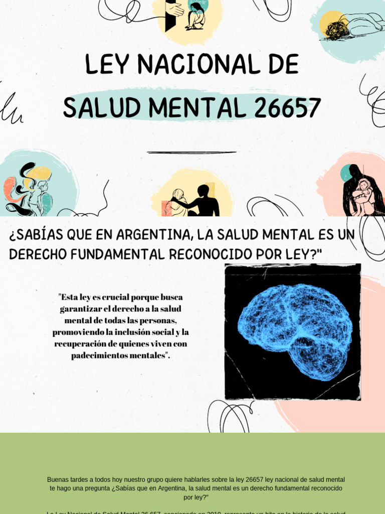 Presentación Diapositivas de Salud Mental Psicología Terapia Doodle Ilustrado Colores Pasteles | PDF