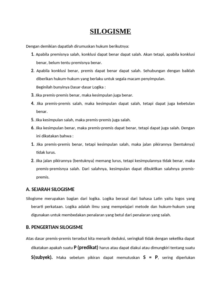 Silogisme 2024 | PDF