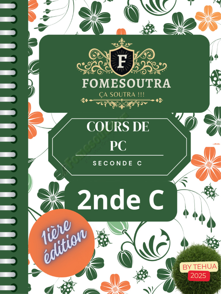 COURS PC 2nde C apc FOMESOUTRA EDITION | PDF