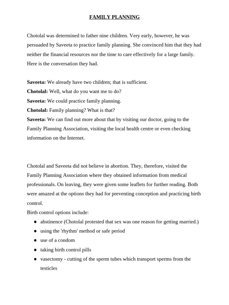 Family Planning | PDF