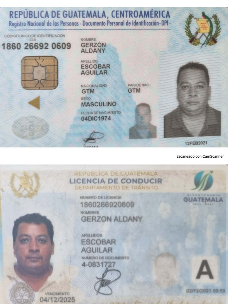 Tarjetas Gerzon Escobar | PDF