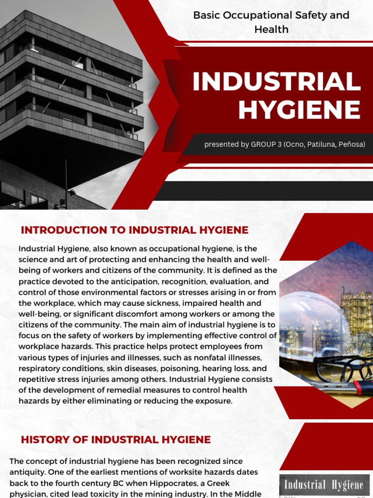 BOSH-Industrial Hygiene | PDF | Occupational Hygiene | Personal Protective Equipment