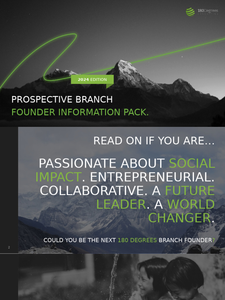 180DC Prospective Branch Founder Information Pack 2024 | PDF