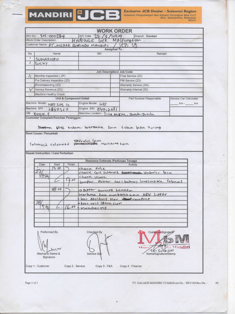 Inspect Solenoid Hydroulic Lock Malfunction - PT MBM - 2867367 | PDF