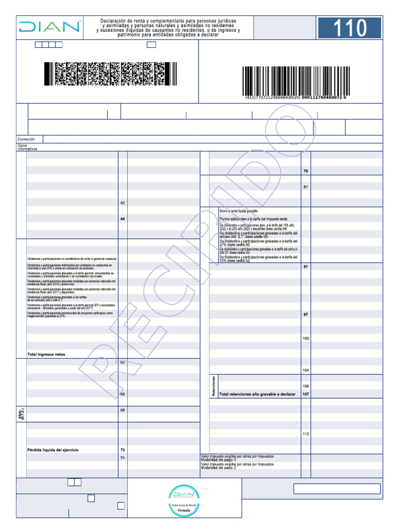 Datos Del Declarante: Privada | PDF