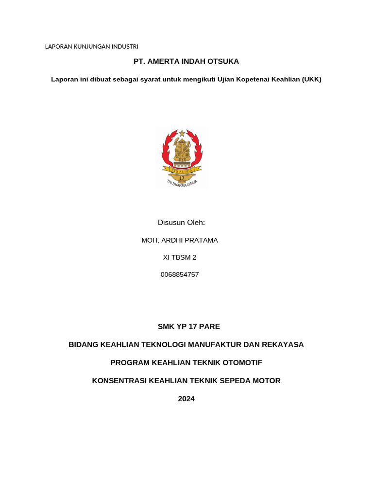 Moh. Ardhi Xi TBSM 02 | PDF