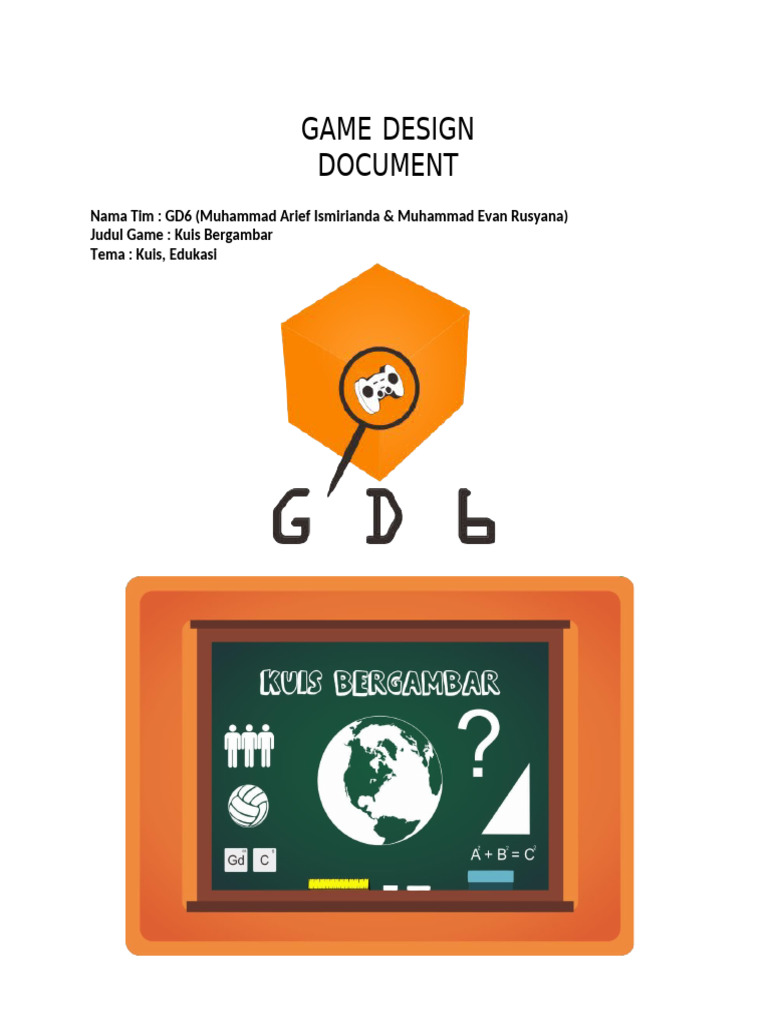 Template GDD Game Edukasi | PDF