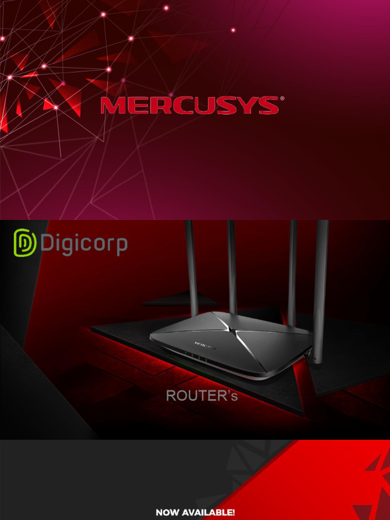 Webinar Configuracion de Router Mercusys | PDF | Enrutador (Computación) | Wifi