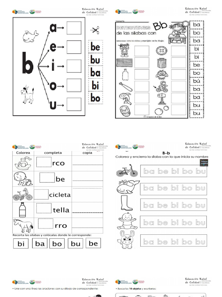 Guia Cuaderno Letra B | PDF