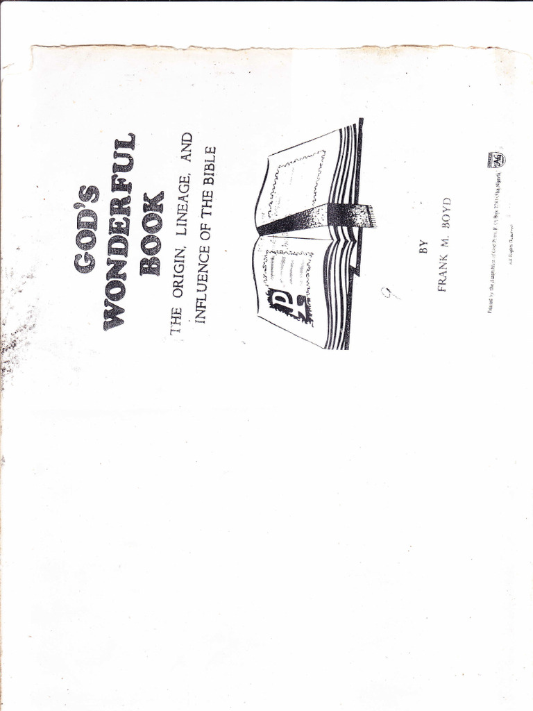 God Wonderful Book Part 1 | PDF