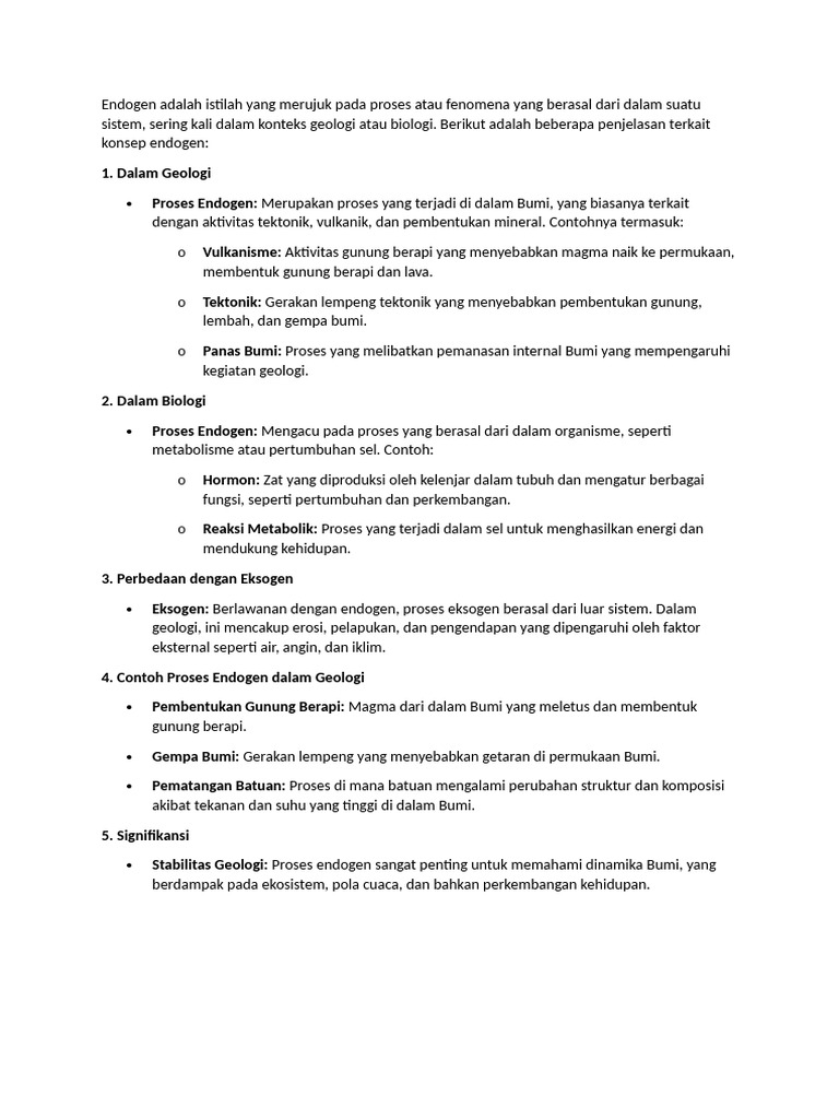 Endogen | PDF
