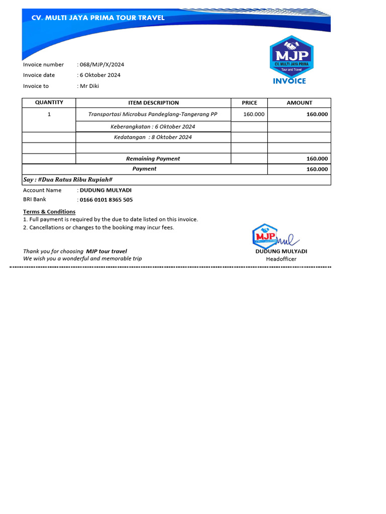 068 Invoice - Diki | PDF