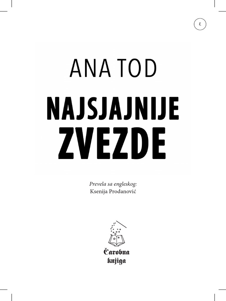 Ana Tod Najsjajnije Zvezde DEO | PDF