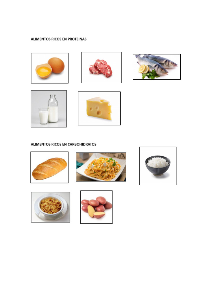 Alimentos Nutritivos: Proteínas y Más | PDF