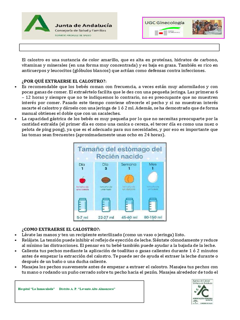 Extraccion Manual de Calostro Logo Nuevo | PDF | Especialidades Medicas ...
