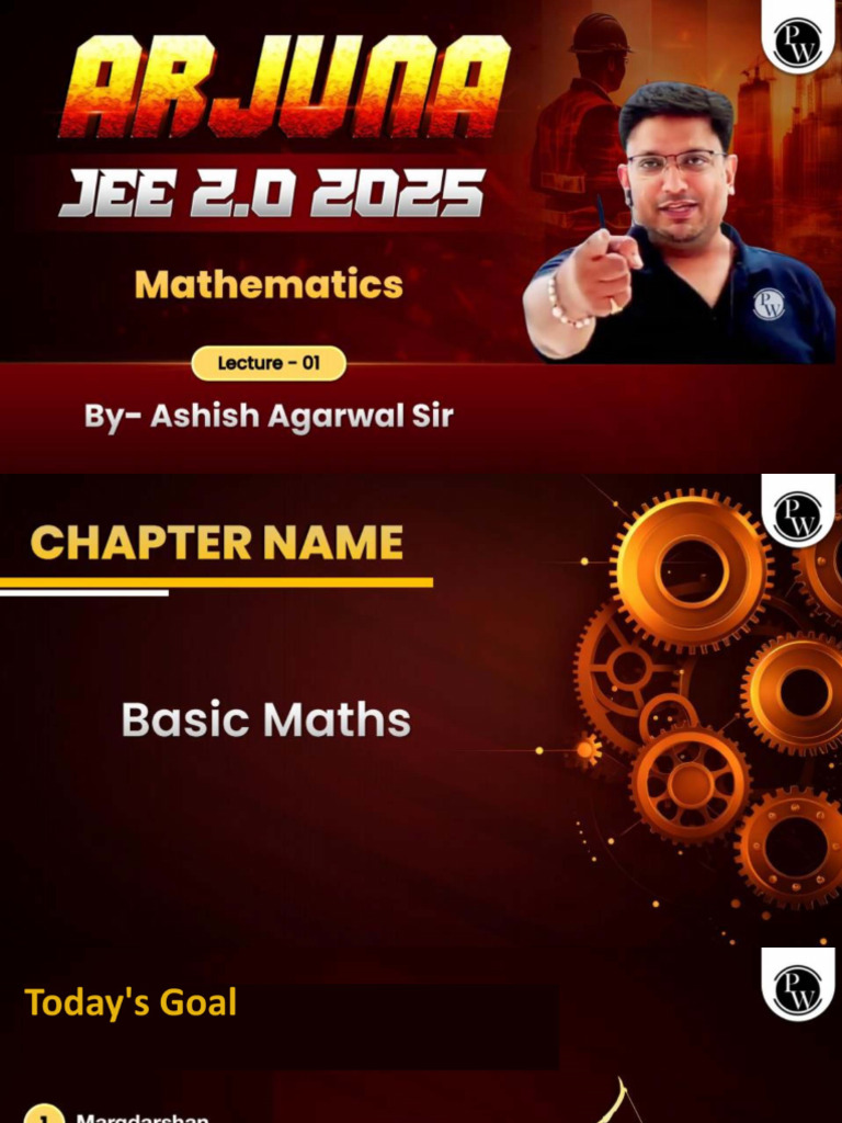 Basic Mathematics 01 Class Notes | PDF