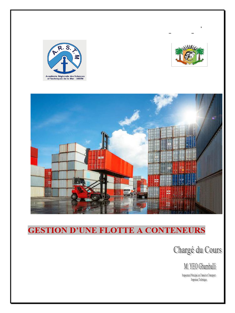 Chapitre 1 | PDF | Conteneurisation | Transport de marchandises